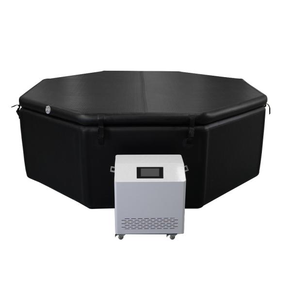 Quality Polygon Foldable Ice Bath Tub 3m Big Inflatable Pool For 2HP Chiller Capacity for sale