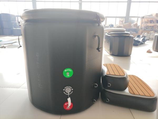 Quality Portable Vertical Round Ice Bath Barrel Outdoor Cold Plunge Tub for sale