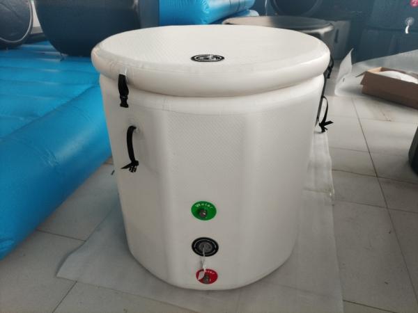 Quality Portable Vertical Round Ice Bath Barrel Outdoor Cold Plunge Tub for sale