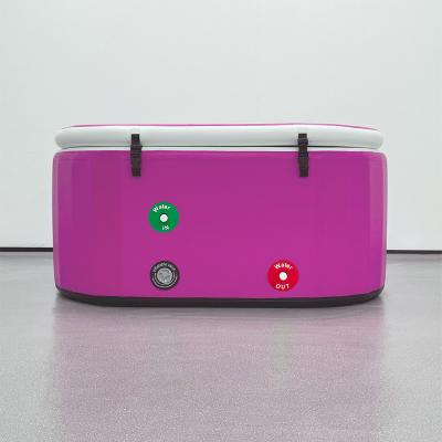 China Inflatable Pink Plunge Ice Bath Cold Water Tub For Universal Applications for sale