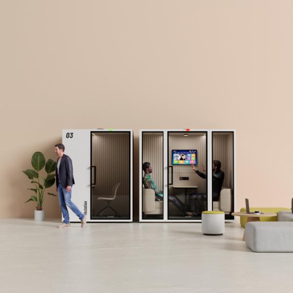 Quality Customizable Freestanding Sound Proof Meeting Pods Soundproof Home Office Pod for sale