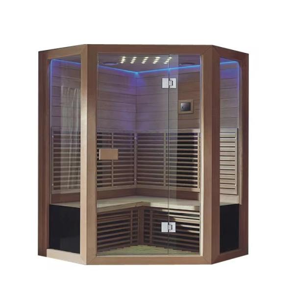 Quality Wooden Soundproof Spa Sauna Steam Room Finnish Steam Room 1-6 People for sale