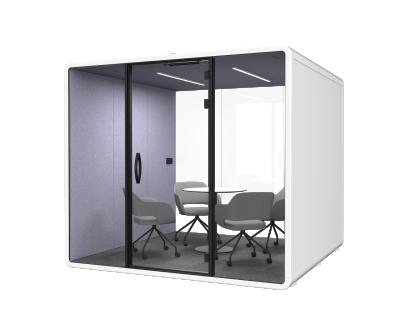 China Soundproof Room Direct Broadcasting Room Mobile Recording Studio Mobile Silent Cabin Office Business Negotiation Room for sale