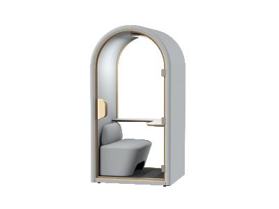 China Compact Home Privacy Pod | All-in-One Soundproof Work Booth with Integrated Seat for sale