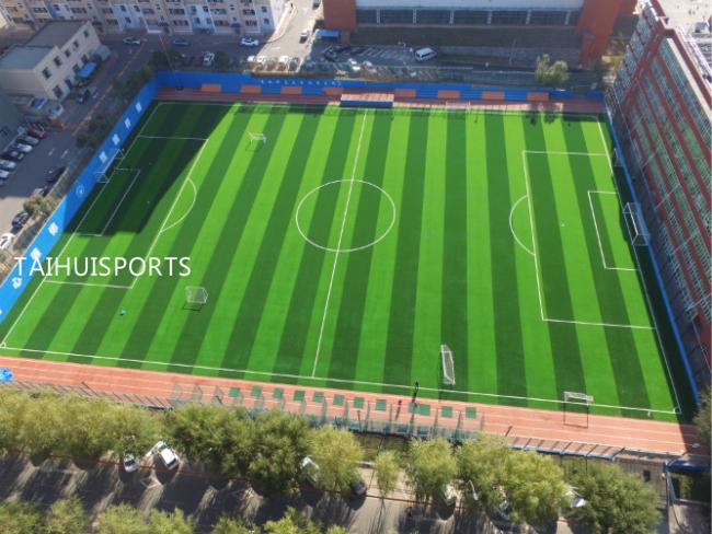 Double-Sided Grooved Eco Friendly water proof Artificial Grass Underlay Composite Recyclable With Three Layers 4