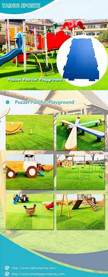 30-70mm Thickness Interlocking Shock Pad Puzzle Pad With Close Celled Water Absorption 4