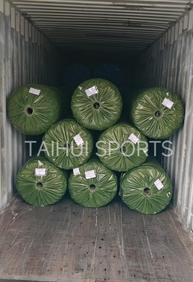 High Shock Absorption 50mm Custom Size Outdoor Landscape Synthetic Artificial Turf For Soccer Sports Field 1