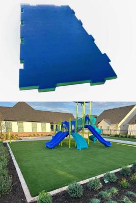 China HIC/CFH Tested Playground Shock Pad Cushioning Layer Improving Playground Surface Waterproof Drainage Holes For Safe Play Areas for sale