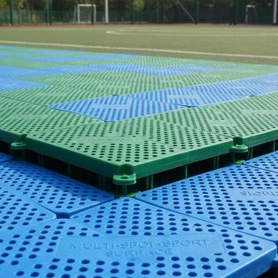 China Waterproof High Compression Resistance Easy To Install PP Interlocking Floor Tiles for Basketball Tennis Soccer Courts for sale