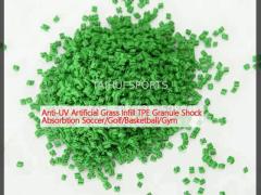 Anti-UV kunstgras TPE Granule Shock Absorptie Voetbal / Golf / Basketbal / Fitness