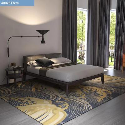 China Verbeter uw ruimte met moderne stijl 80% wol 20% nylon wand tot muur Axminster tapijt Te koop