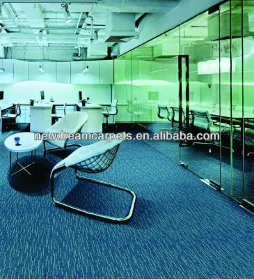 China 100 by 100 Size Loop Pile Office Fireproof Carpet Tile for Canton Carpet Manufactured for sale