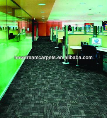 China 100 by 100 Size Loop Pile Office Fireproof Carpet Tile for Canton Carpet Manufactured for sale