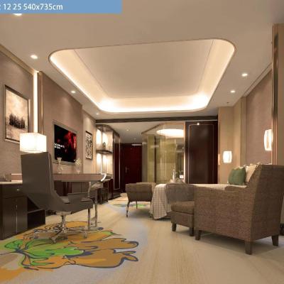 Cina Tappeti antiscivolo da parete a parete di nylon Tappeti di stampa personalizzati per hotel in stile design moderno in vendita