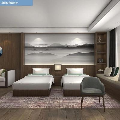 Cina Moderno stile tappeti stampati su misura Materiale di nylon per hotel Tapis mural in vendita