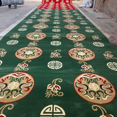 Cina Rollo di tappeto della moschea lavabile a mano o a macchina in qualsiasi colore per la preghiera da muro a muro in vendita