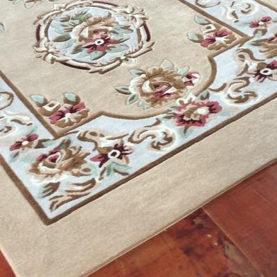 China Home Handmade Tufting White Color Carpet and Rug with Custom Design from Wool/Arcylic for sale