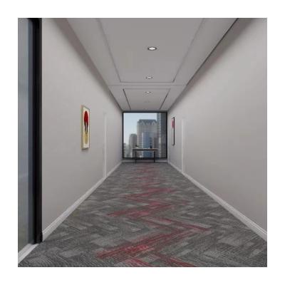 Cina 50x50cm Piastrelle di tappeto di lusso Materiale in nylon 100% per ufficio di forma rettangolare in vendita