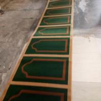 China Rectangle Axminster Customized Patterns 4*25 Roll Custom Carpets for Mosque Prayer Carpet for sale