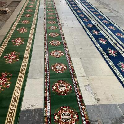 Cina Giute o PP Sostituzione Disegni personalizzati Moschea tappeto di preghiera per moschea musulmana 4 * 25 Rollo in vendita