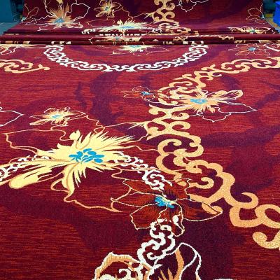 Cina Resistenza al fuoco Axminster Floral Casino Carpet con 7 per inch Pitch e Cut Pile in vendita