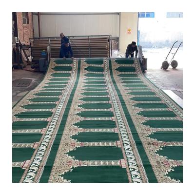 中国 パーソナライズされたパターン 4*25 ロール モスク 礼拝のカーペット イスラム教徒のモスク 4m 13.12ft 幅 販売のため