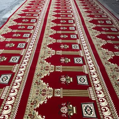 Cina Disegni personalizzati 4*25 tappeto di preghiera per moschea musulmana 4m 13,12ft larghezza in vendita