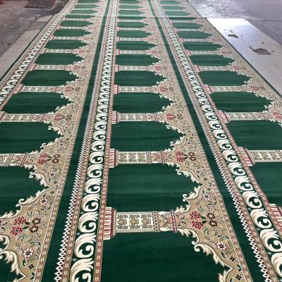 Cina Disegni personalizzati 4*25 tappeto di preghiera per moschea musulmana 4m 13,12ft larghezza in vendita