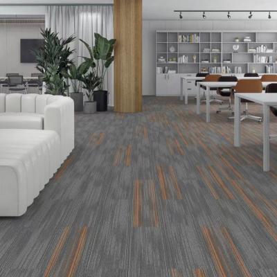 China 60x60 50x50 Luxury Removable Office Carpet Tiles in Plain and Jacquard Loop Pile Style for sale