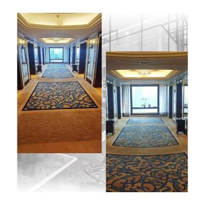 China Rectangle WILTON 4m Brandbestendige Nylon Wand tot Wand tapijt voor commerciële gebouwen Te koop