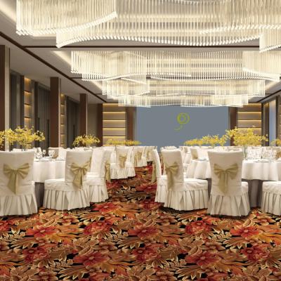 China 7*11 Densiteit wol en nylon Axminster casino tapijt voor wand-op-wand installatie Te koop