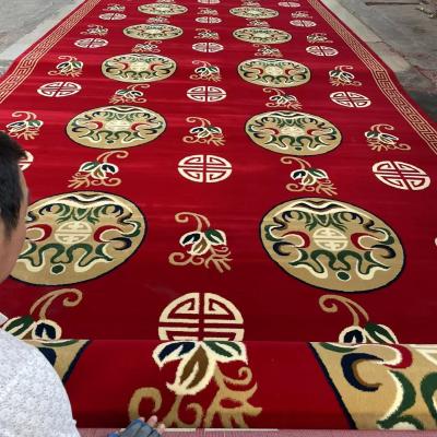 Cina Tappeto da parete a parete a colori personalizzati di 80% lana e 20% nylon per le moschee in vendita