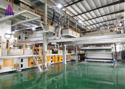 Cina Linea di produzione del tessuto dei pp SSMMS SMMS Spunbond Meltblown disegno dell'aria calda in vendita