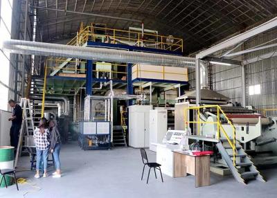 China High Speed Three Beams PP Polypropylene Spunbond Nonwoven Fabric Machine SSS for sale