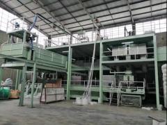Linha de produção de equipamentos de fabrico de tecidos não tecidos de ligação de fusão