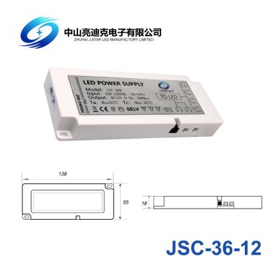 Cina SEI driver ultra sottili integrati di Transformer 24V 3A 36W LED del driver del LED in vendita