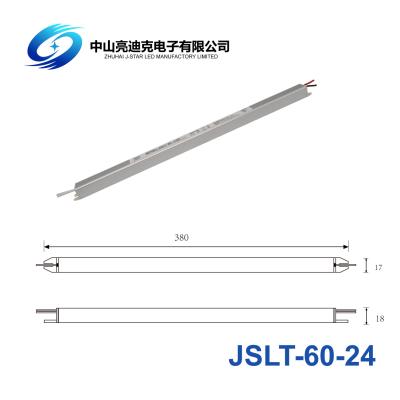Cina Trasformatore esile dell'alimentazione elettrica di volt 60W LED dell'OEM 24 170*17*17mm in vendita