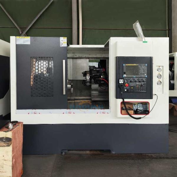 7.5KW TCK56 Heavy Duty Cnc Lathe Machine Slant Bed Lathe Metalworking Over Bed 650mm