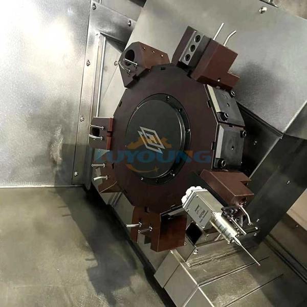 7.5KW TCK56 Heavy Duty Cnc Lathe Machine Slant Bed Lathe Metalworking Over Bed 650mm