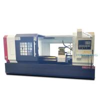 China 2 Axis 6 Tool Stations CNC Lathe Machine Flat Bed Type 3000mm Centers Distance for sale