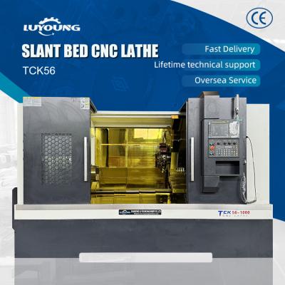 China Single Spindle TCK56 750mm 1000mm Slant Turning And Milling Machine for sale