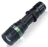 China Cree Rechargeable Tactical Led Flashlight Water Resistant High Performance for sale