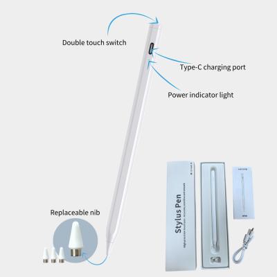 China Double-tap Touch Switch Free 3 Pen Tip Universal Stylus Pencil Suitable Most Android and IOS Mobile and Tablet Devices for sale