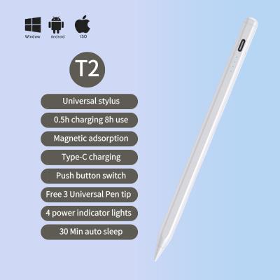 China White/Black/Pink Colors Active Universal Stylus Pen for Ios/Android Tablet & Phone Touch Screen Smart Pen for sale
