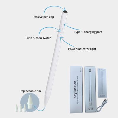China Free 4 Pen Tip 10-14H Using time  Active Stylus Pen Plus Passive Supports Tilt-Sensitive Drawing and Accidental Touch Prevention for sale