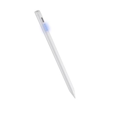 China Aluminum Digital Pencil for iPad 4-LED Battery Indicator Sleek White Professional Sketching Pen OEM ODM Factory Supply for sale