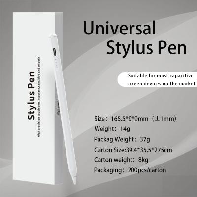 China Universal Stylus Pen Type-C Fast Charge 60Min Full 180D Standby 9mm Slim 13g Lightweight for iPad iPhone Samsung Drawing Note for sale