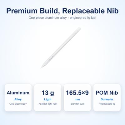 China Universal Capacitive Stylus Pen Tablet Phone Touch Screen Rechargeable Active Pencil for Writing Drawing Note Taking for sale
