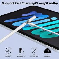 China iPad Pencil iPhone Duo with App DIY Button Function Bluetooth Battery Level Display Auto Sleep Push Switch for Artists for sale