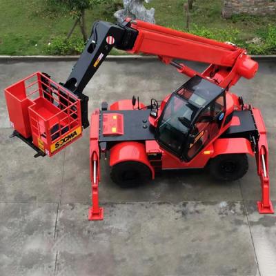 China 9 Meter Telescopic Handler Forklift Boom Strong Power 5ton CE Certificate for sale